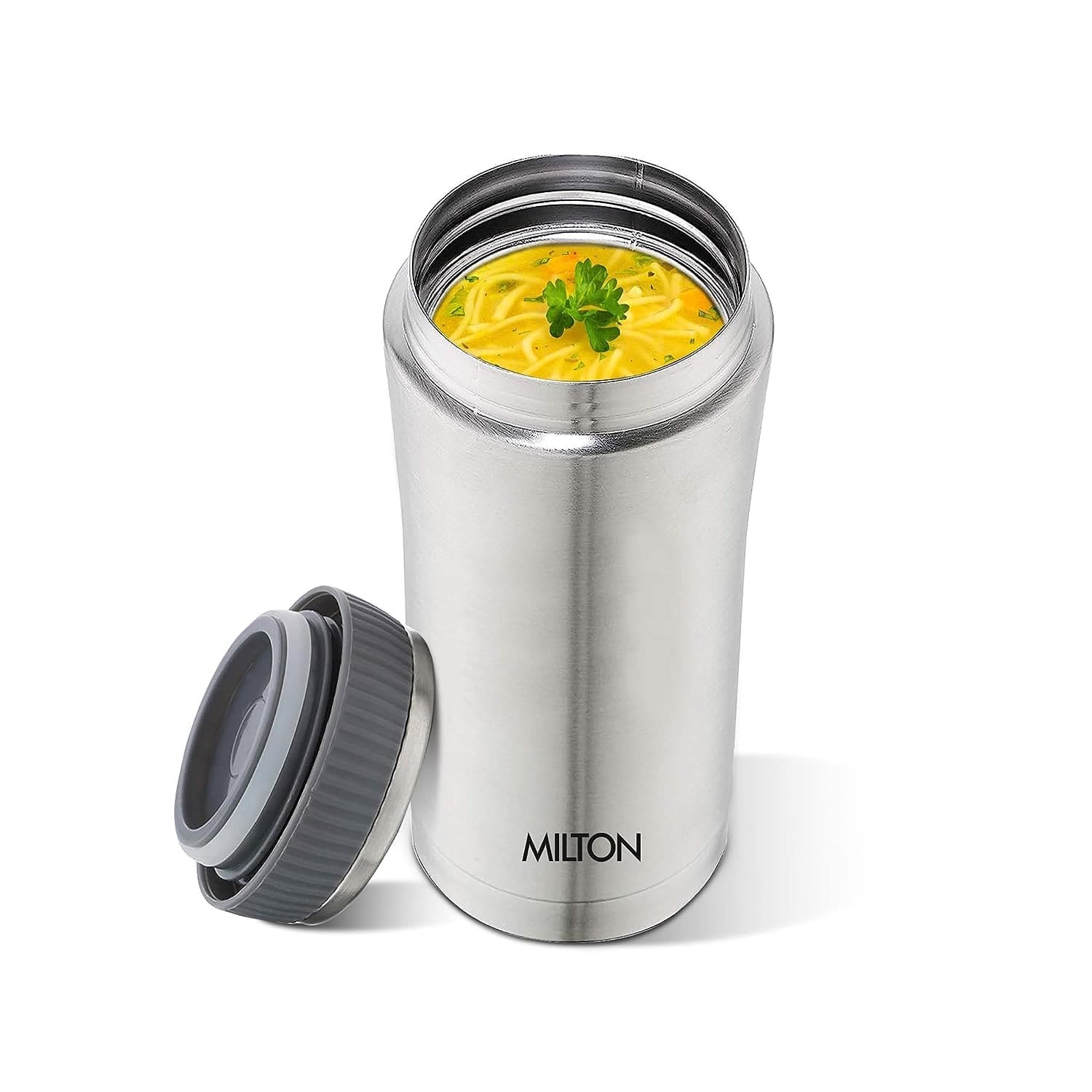 Milton Optima Thermosteel Bottle, 12 Hours Hot & Cold - Silver - 420 ml ...