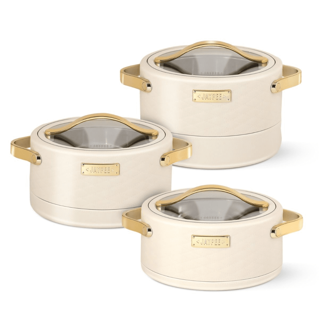 Jaypee Luxura Klass 3 pcs Casserole Set (1500 ml, 2000 ml & 2500 ml ...